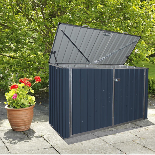Build-Well 6 ft. W x 3 ft. D Metal Horizontal Storage Shed | Wayfair Build-Well 6 ft. W x 3 ft. D Metal Horizontal Storage Shed | Wayfair